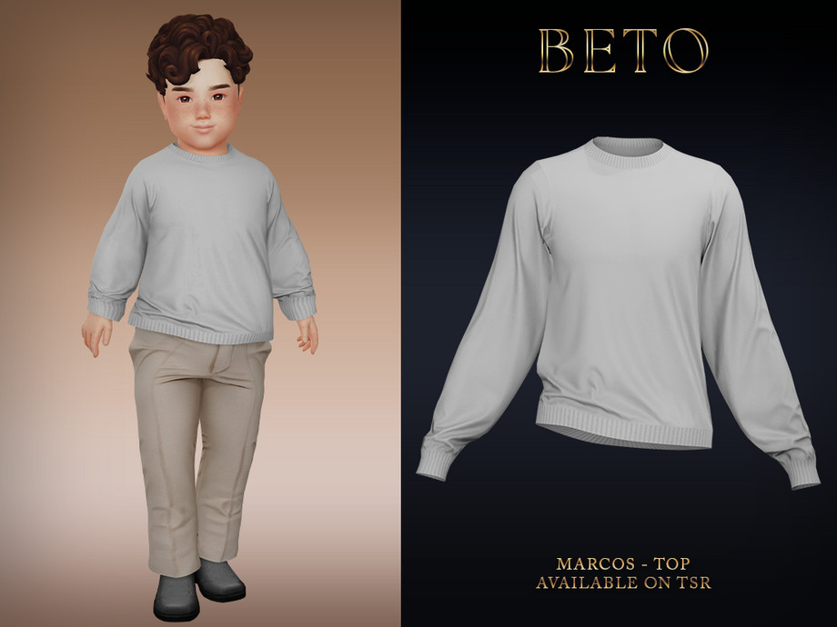 Marcos (Top - Toddler Version) - загрузить для Симс 4