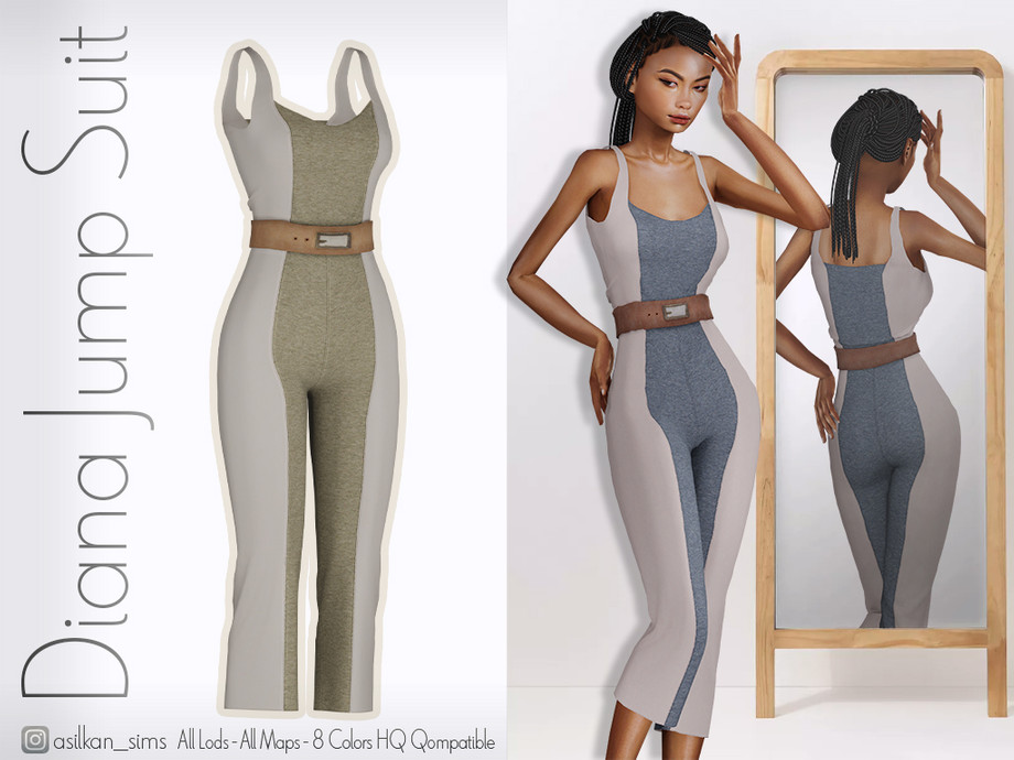 Комбинезон Diana Jump Suit - ACN 491 - загрузить для Симс 4